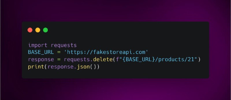 Запрос DELETE с библиотекой requests - Marketello
