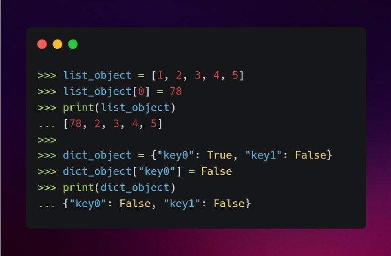 Метод setitem в Python - Marketello