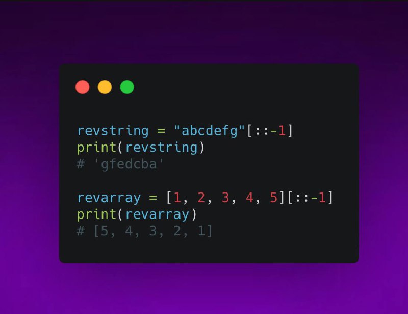 Реверс строки и списка в Python. - Marketello